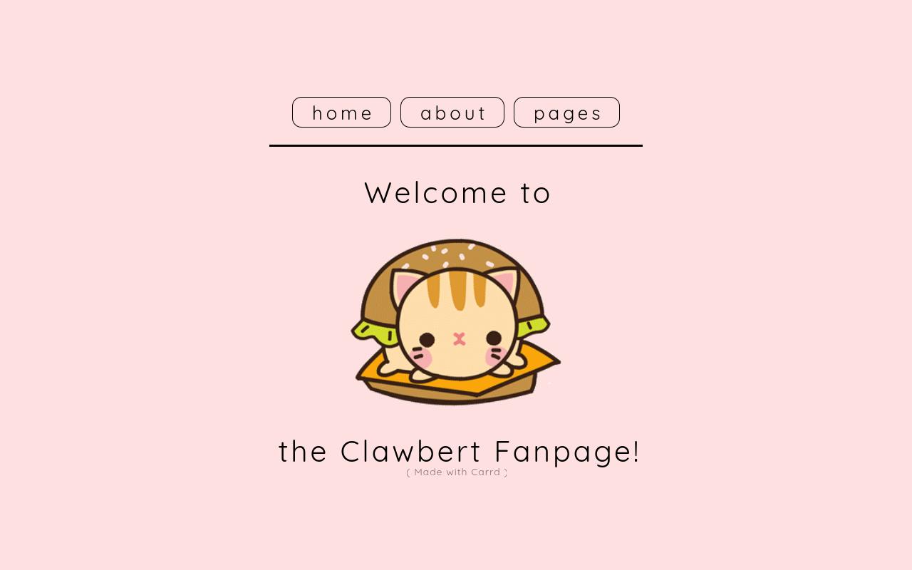 Welcome to the Clawbert Fanpage!